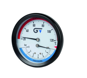 GENEBRE: Manómetro Ø 63 con glicerina, salida inferior, rosca BSP: Manómetro Ø 63 con glicerina ...